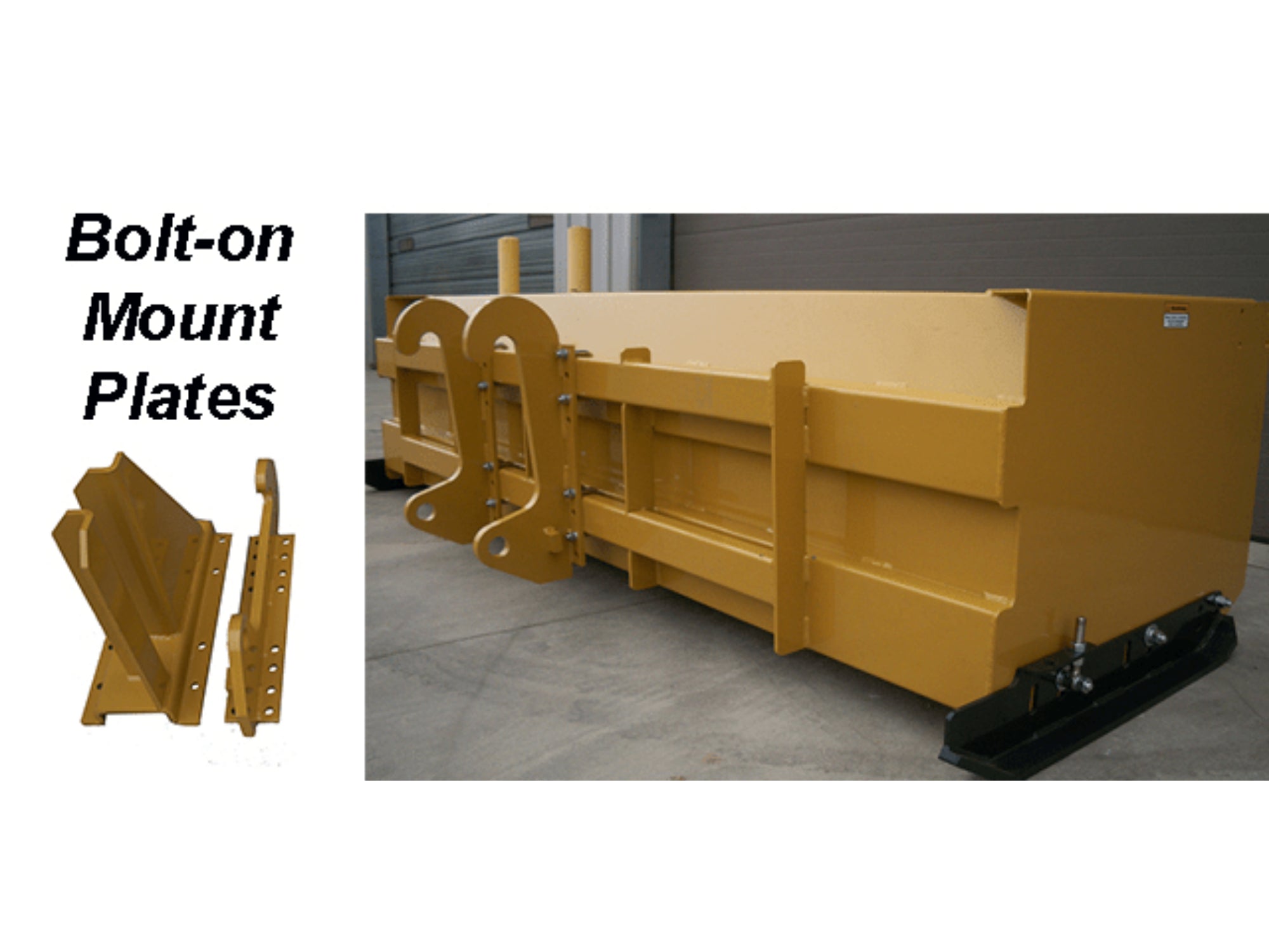 Haugen 40" Bucket-Mounted Snow Pusher | Snow Attachment — Landboss